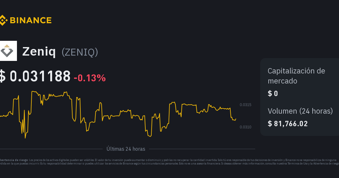 Descubre el precio actual de la criptomoneda Zeniq y cómo invertir en ella